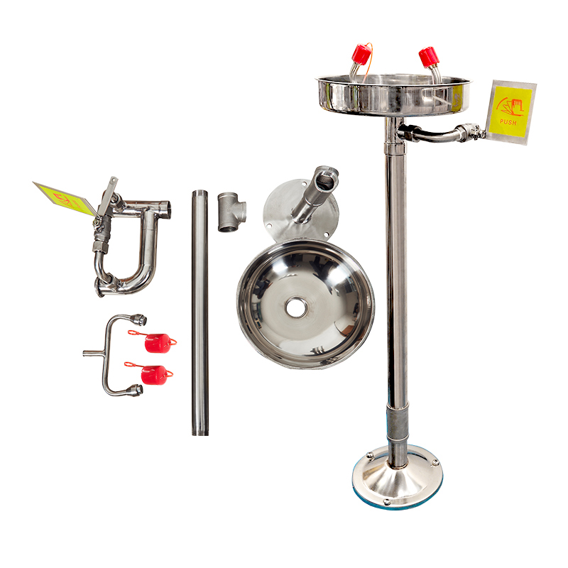 ANSI Z358.1 Compliant Emergency Eyewash Station: Large Diameter Basin ...